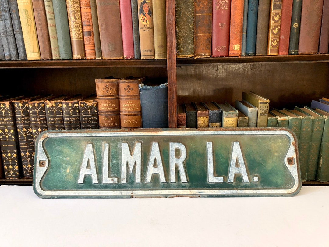 Vintage Almar Lane Street Sign - Etsy
