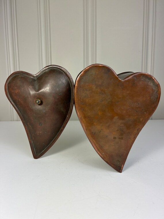 Antique hand made copper heart shaped treasure box, M… - Gem