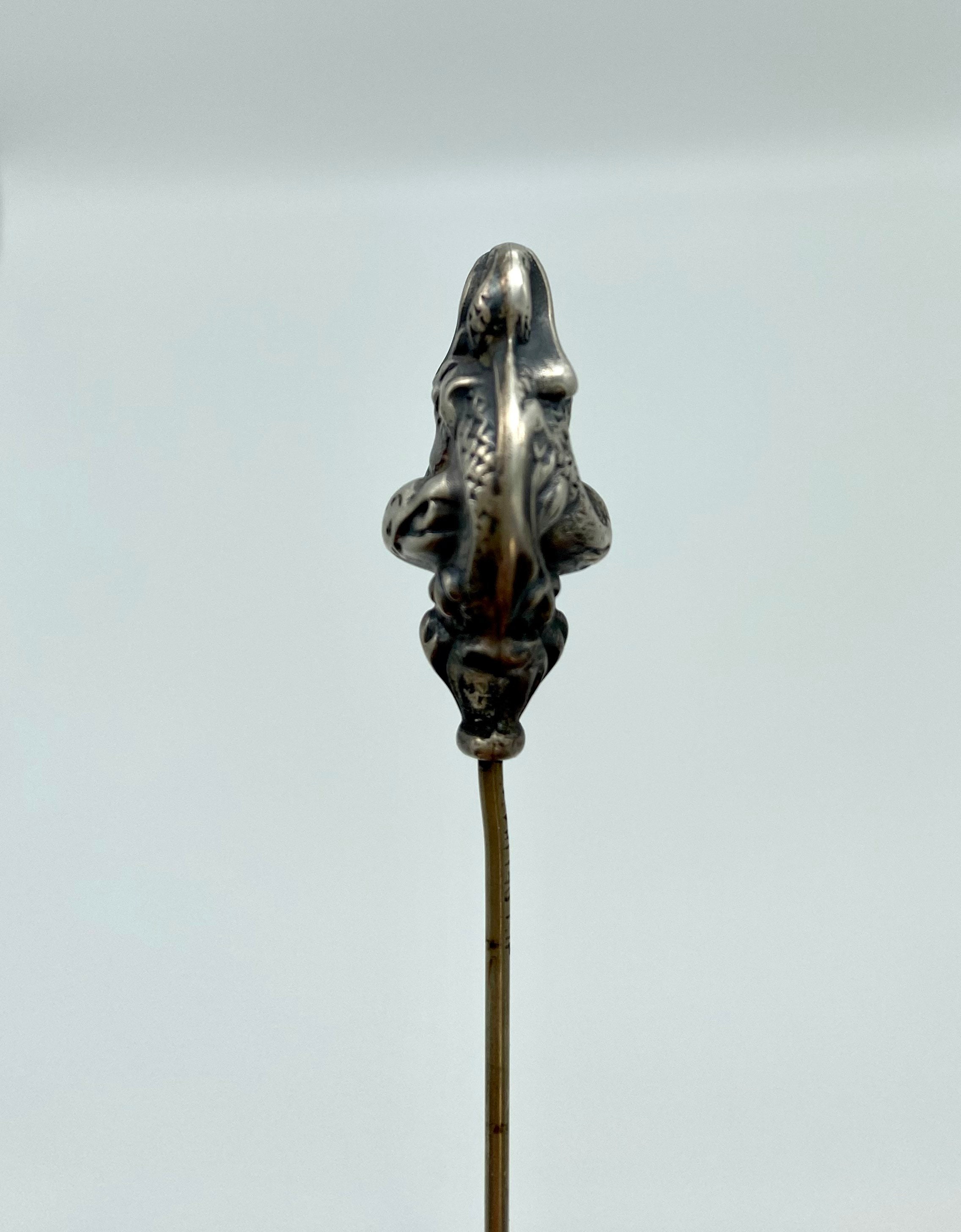 Antique Sterling Three-toed Dragon Hatpin - Etsy