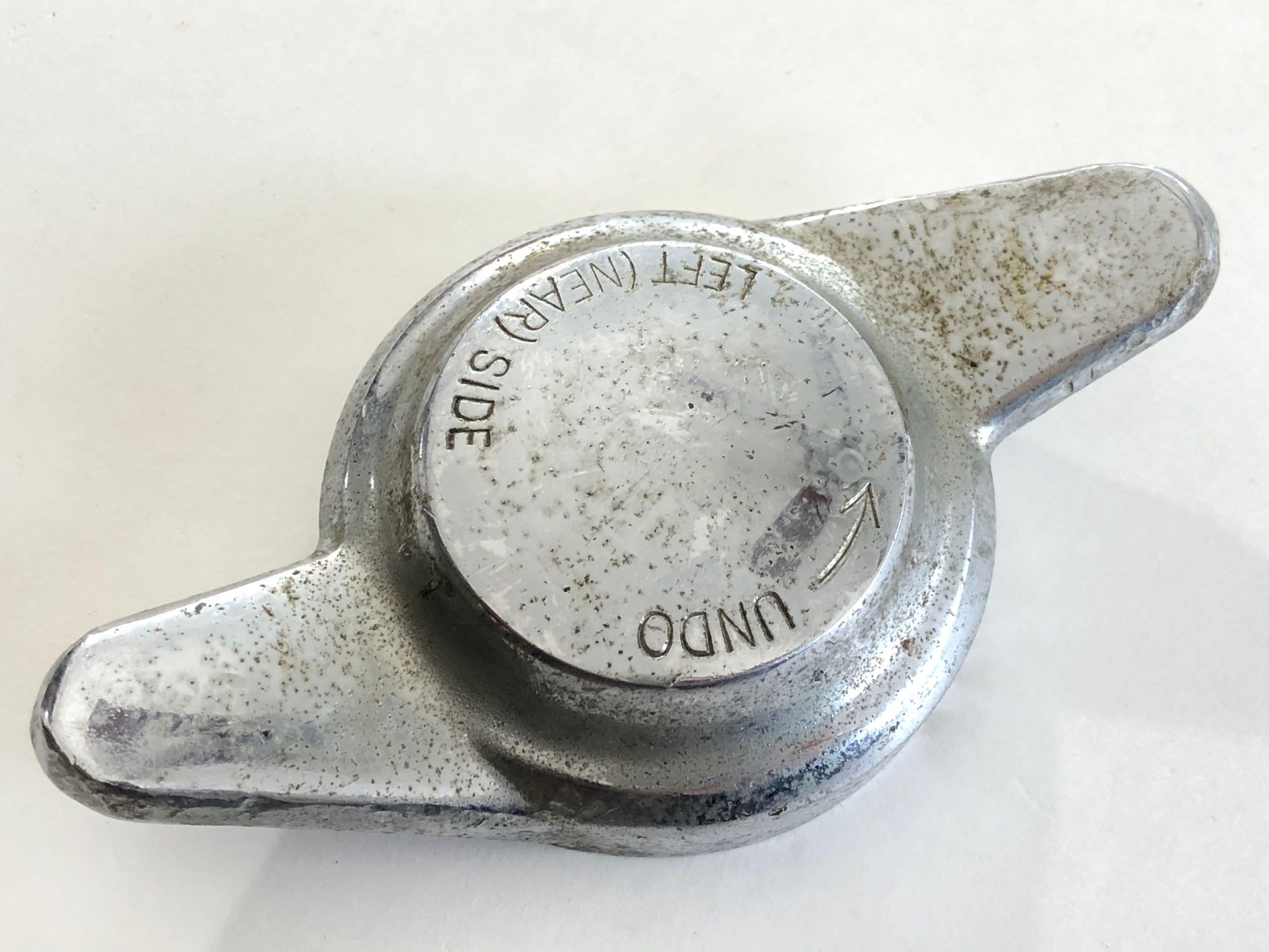 Vintage Chrome Wire Wheel Knock off Spinner Nut Left Near Side - Etsy