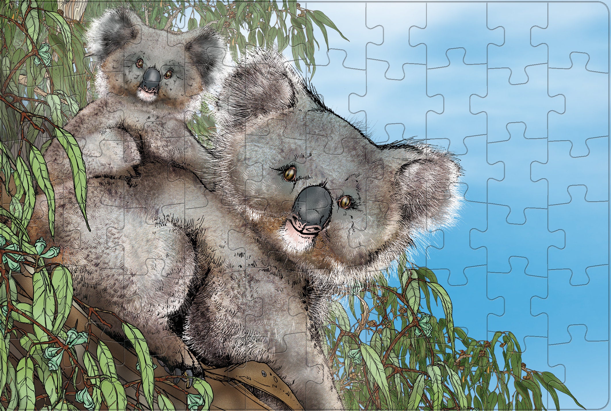 Australian Bush Creatures Jigsaw Puzzle. Original Pictures Illustrated ...