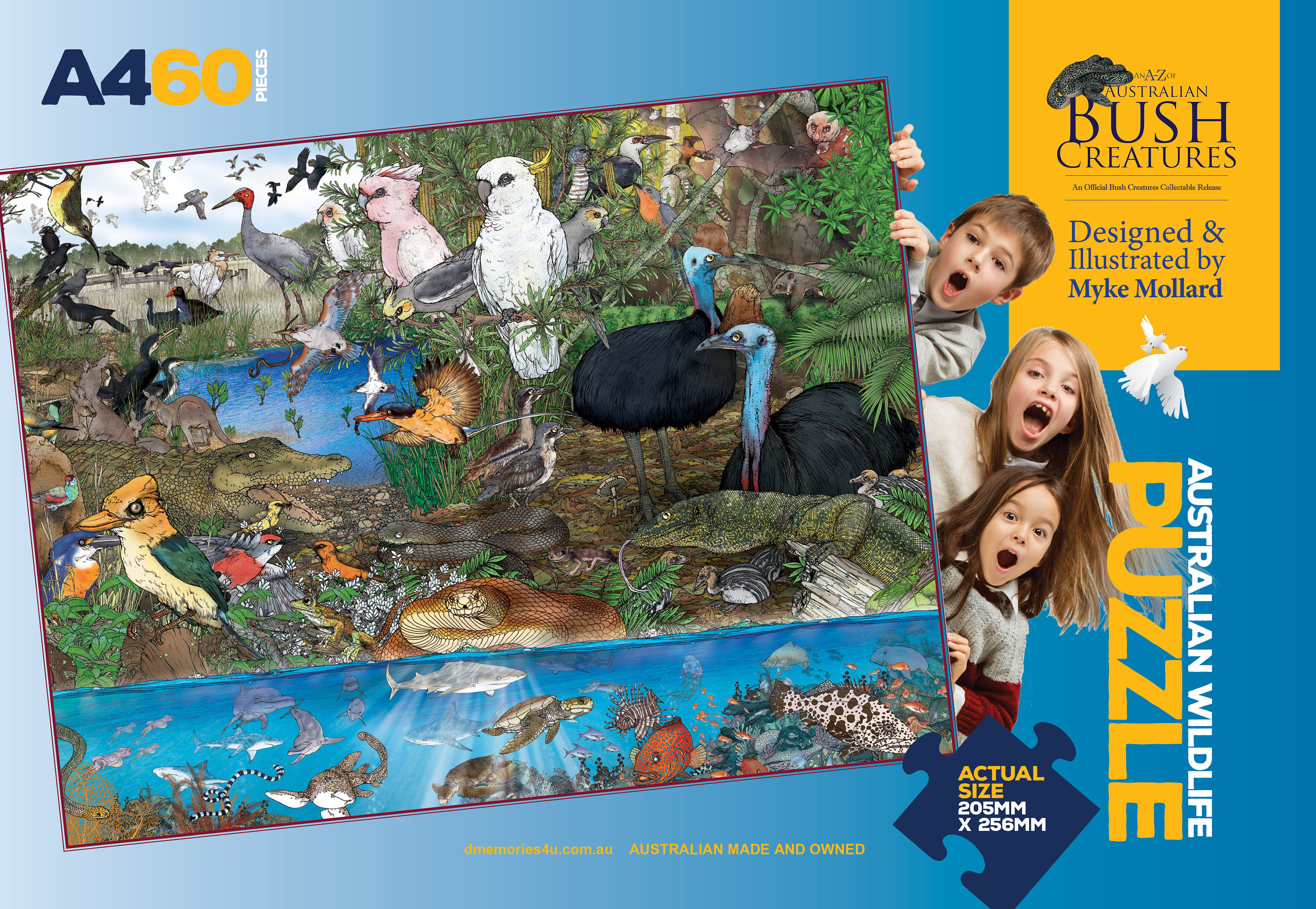 Australian Bush Creatures Jigsaw Puzzle. Original Pictures Illustrated ...