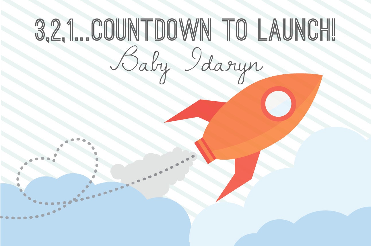 Robots & Rocketship ready to Launch Baby Shower or - Etsy