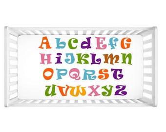 Crib Sheet Alphabet - Etsy