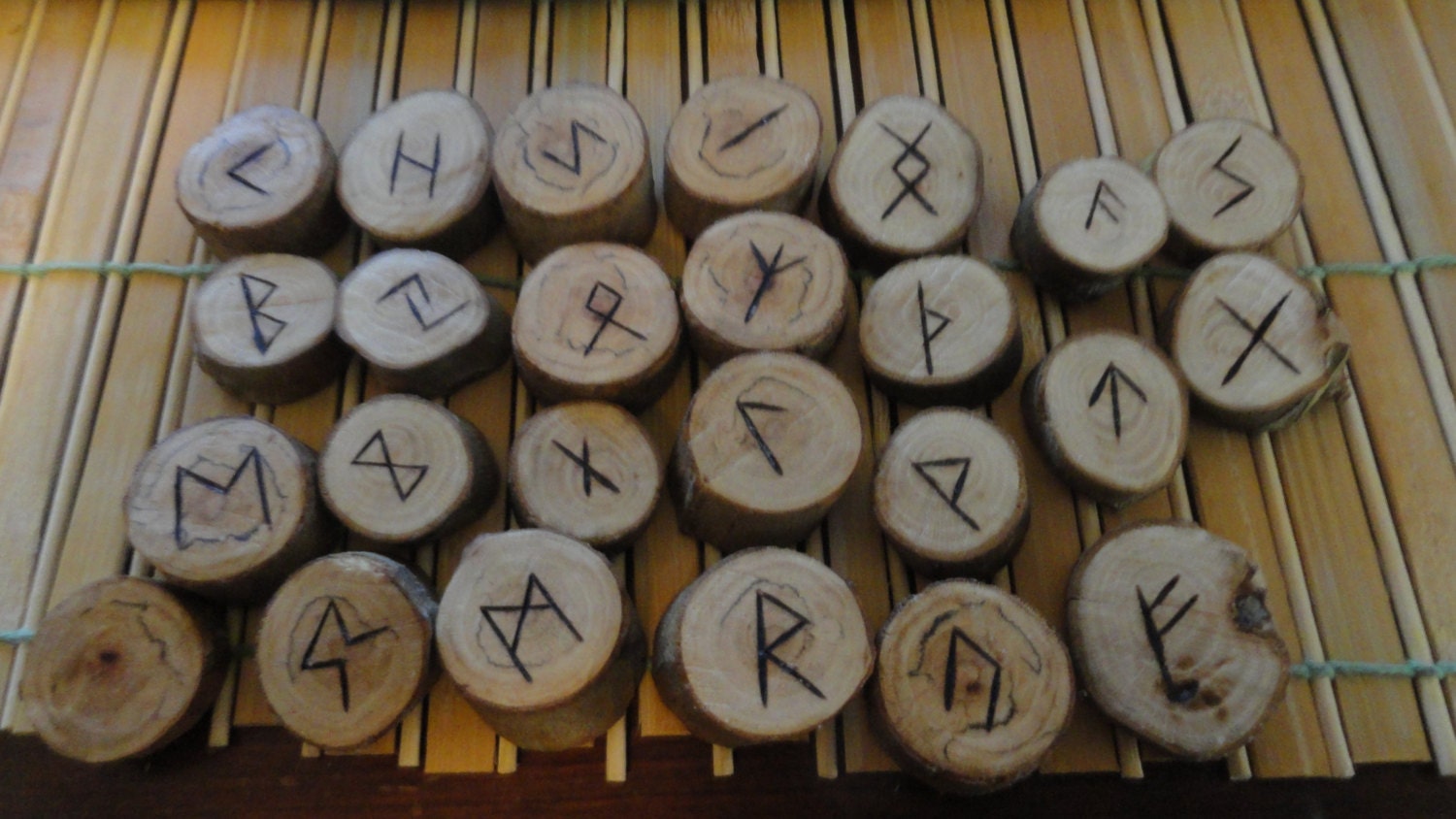 Sycamore Wood Rune Set - Etsy