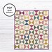 Hourglass Quilt Pattern | Instant Download | 10 SIZES - Etsy
