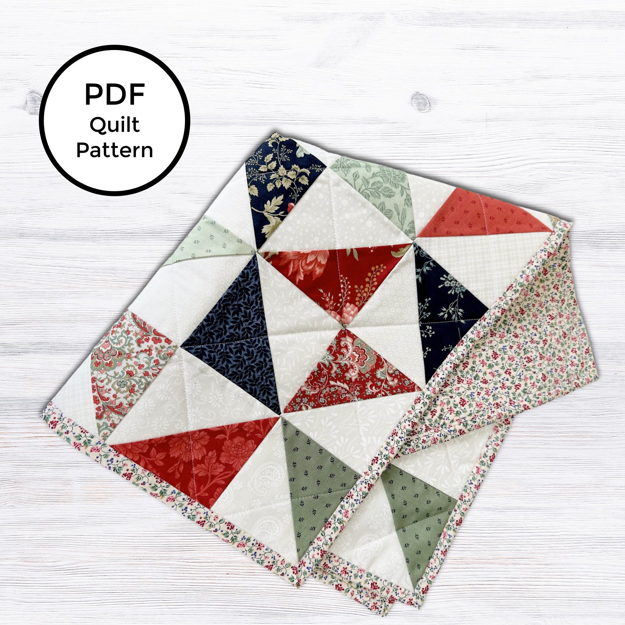 Simply Charming Pinwheels - Easy Charm Pack Quilt Pattern (PDF Download ...