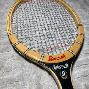 Vintage Bancroft Wood Tennis Racket - Etsy