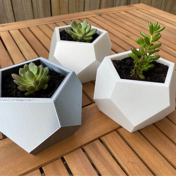 Geometric Planter - Etsy