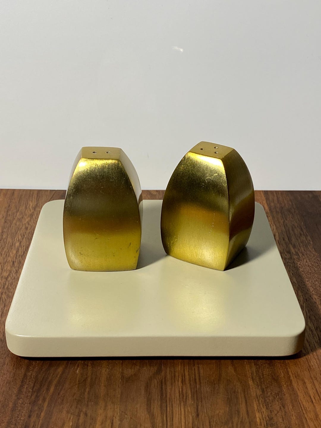 Vintage Gold Salt & Pepper Shakers - Etsy