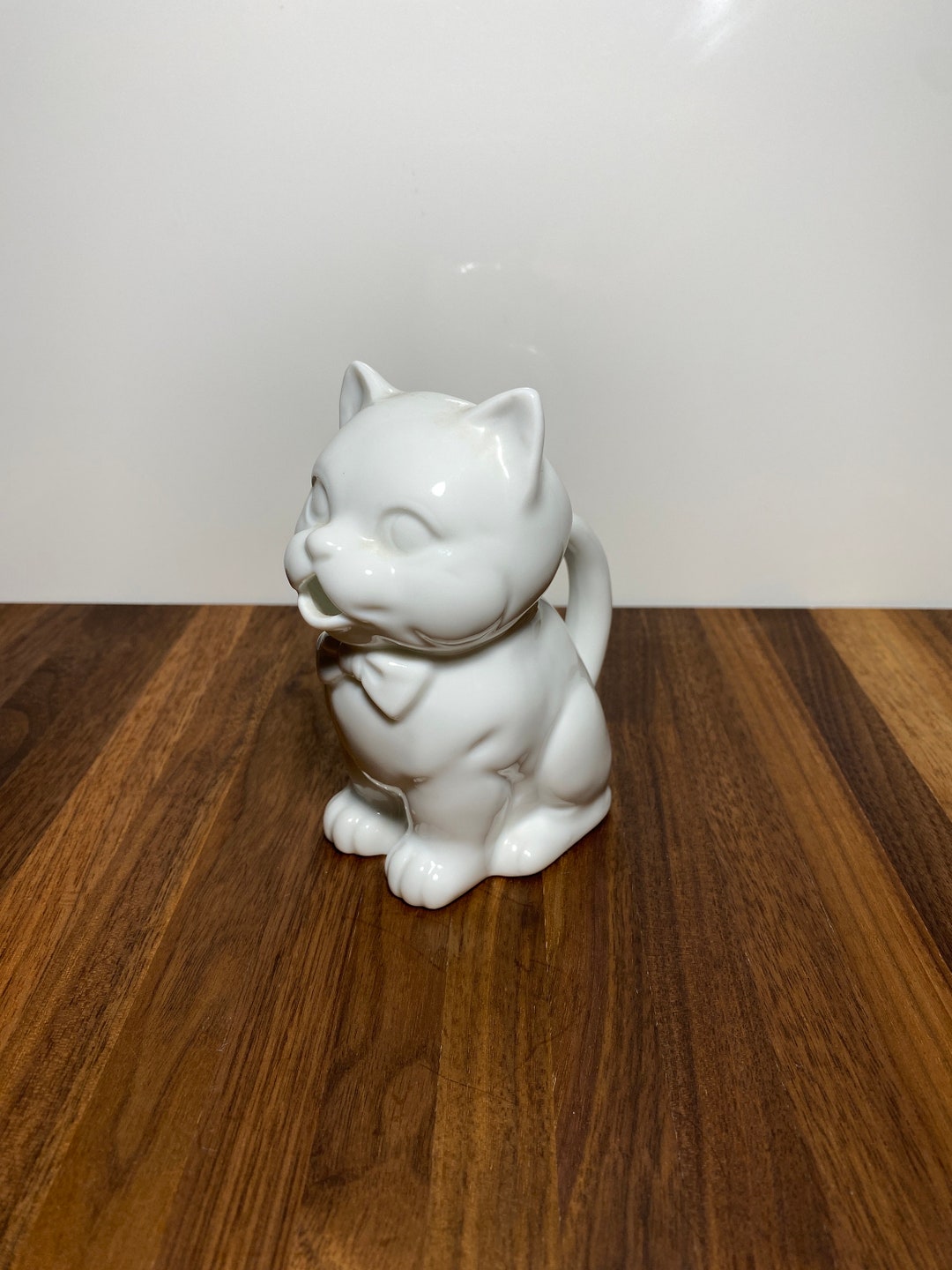 Porcelain Cat Creamer Pitcher - Etsy