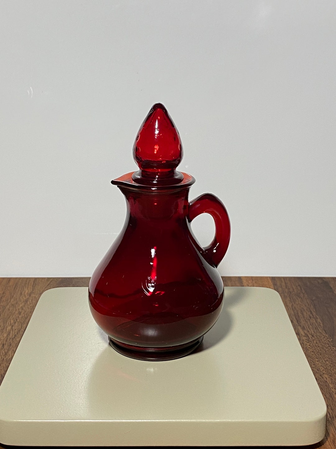 Vintage Avon Ruby Red Strawberry Bottle - Etsy