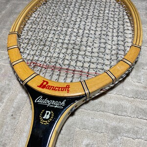 Vintage Bancroft Wood Tennis Racket - Etsy