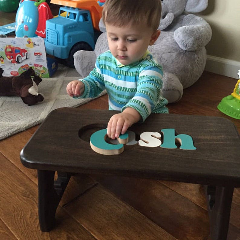 Personalized Puzzle Stool Pick Your Finish First Birthday - Etsy