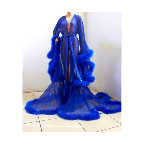 Sheer Dress With Fur - Etsy Australia