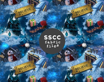 Polar Express Fabric - Etsy