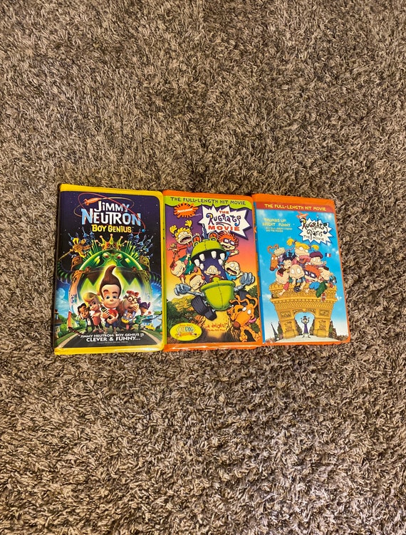 Vintage Nickelodeon VHS Rugrats and Jimmy Neutron 3 Total - Etsy