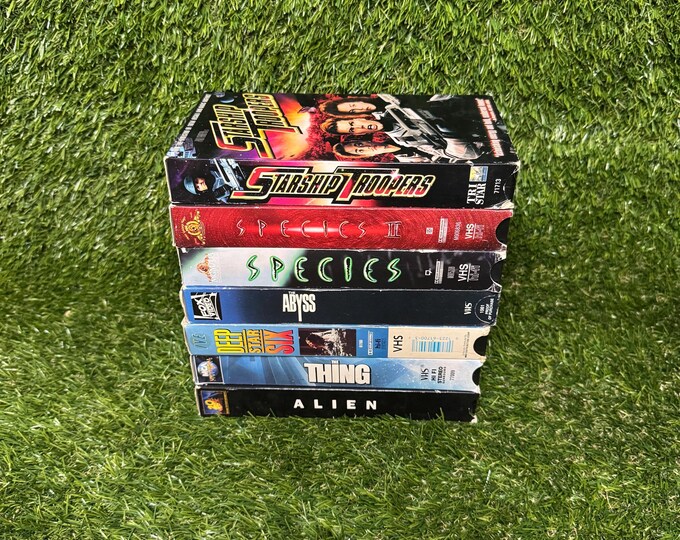 Vintage Sci-fi VHS - Alien Horror - 7 Total - Etsy