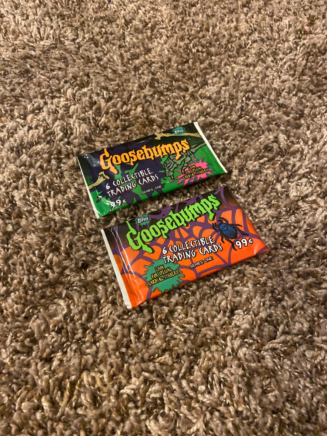 Goosebumps Trading Cards - 2 Packs of Unopened Cards - 1996 Series One ...