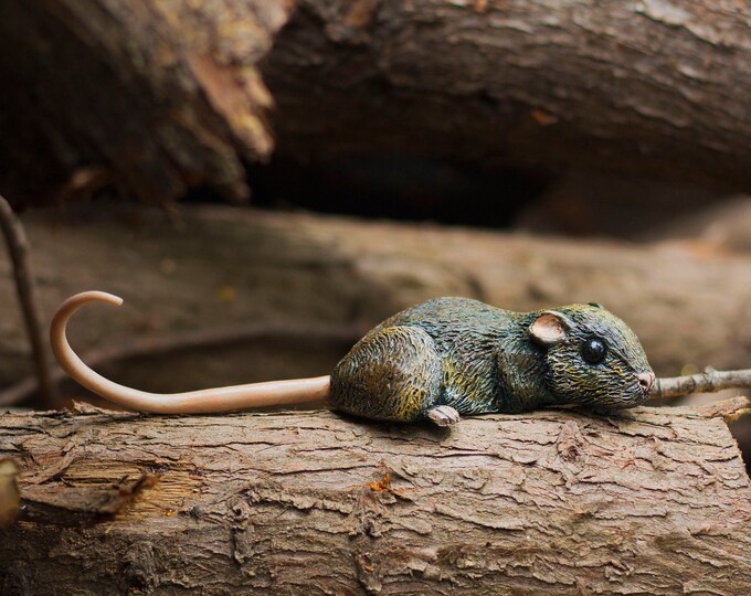 Rat Figure Realistic Witch Pet Mouse Fantasy Animal Home Deco Forest ...