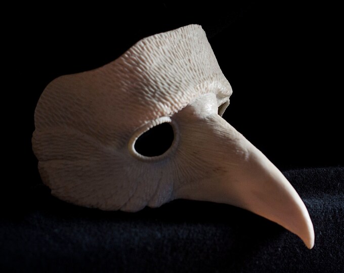 Venetian Mask Raw Cast Diy - Crow Bird Masquerade - Blank Unfinished ...