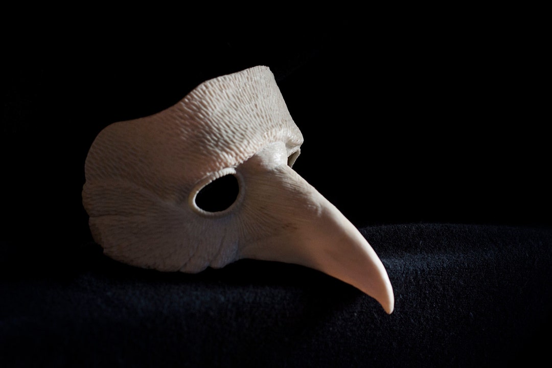 Venetian Mask Raw Cast Diy - Crow Bird Masquerade - Blank Unfinished ...