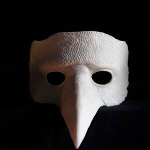 Venetian Mask Raw Cast Diy Crow Bird Masquerade Blank Unfinished Cast ...