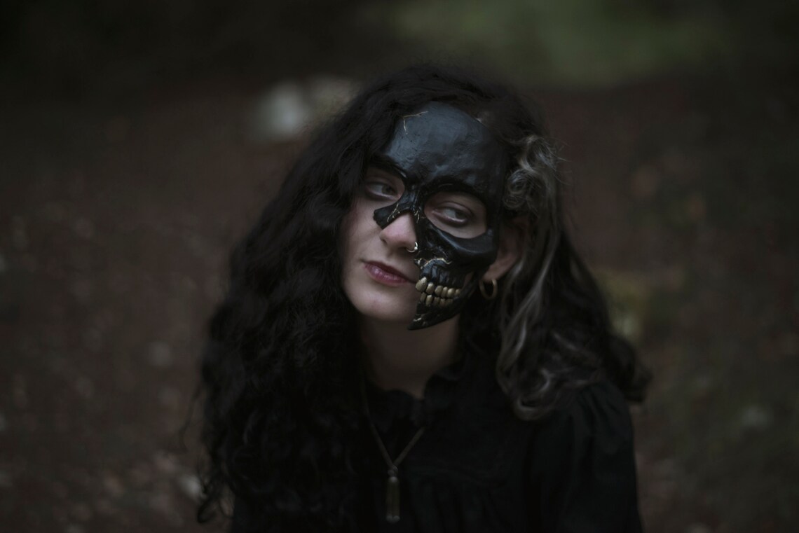 Skull Mask Half Mask RAW CAST DIY Unpainted Resin Piece - Etsy