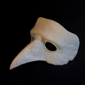 Venetian Mask Raw Cast Diy Crow Bird Masquerade Blank Unfinished Cast ...