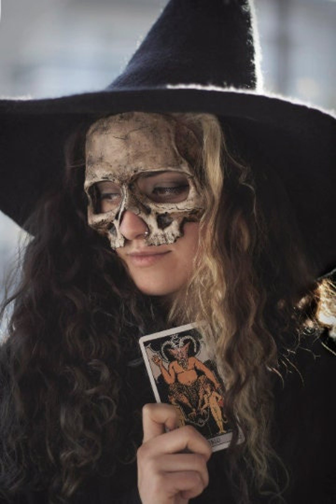 Skull Mask Death Halloween Costume Accessory Sesin Bone Mask - Etsy