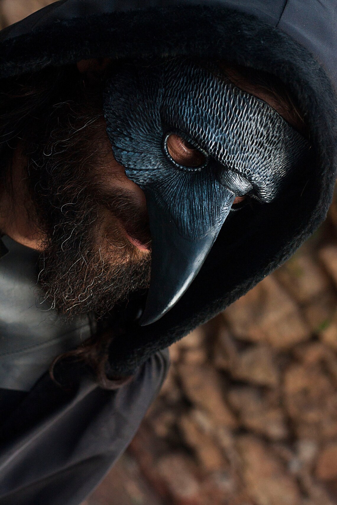 Venetian Style Crow Mask Raven Costume Animal Masquerade - Etsy