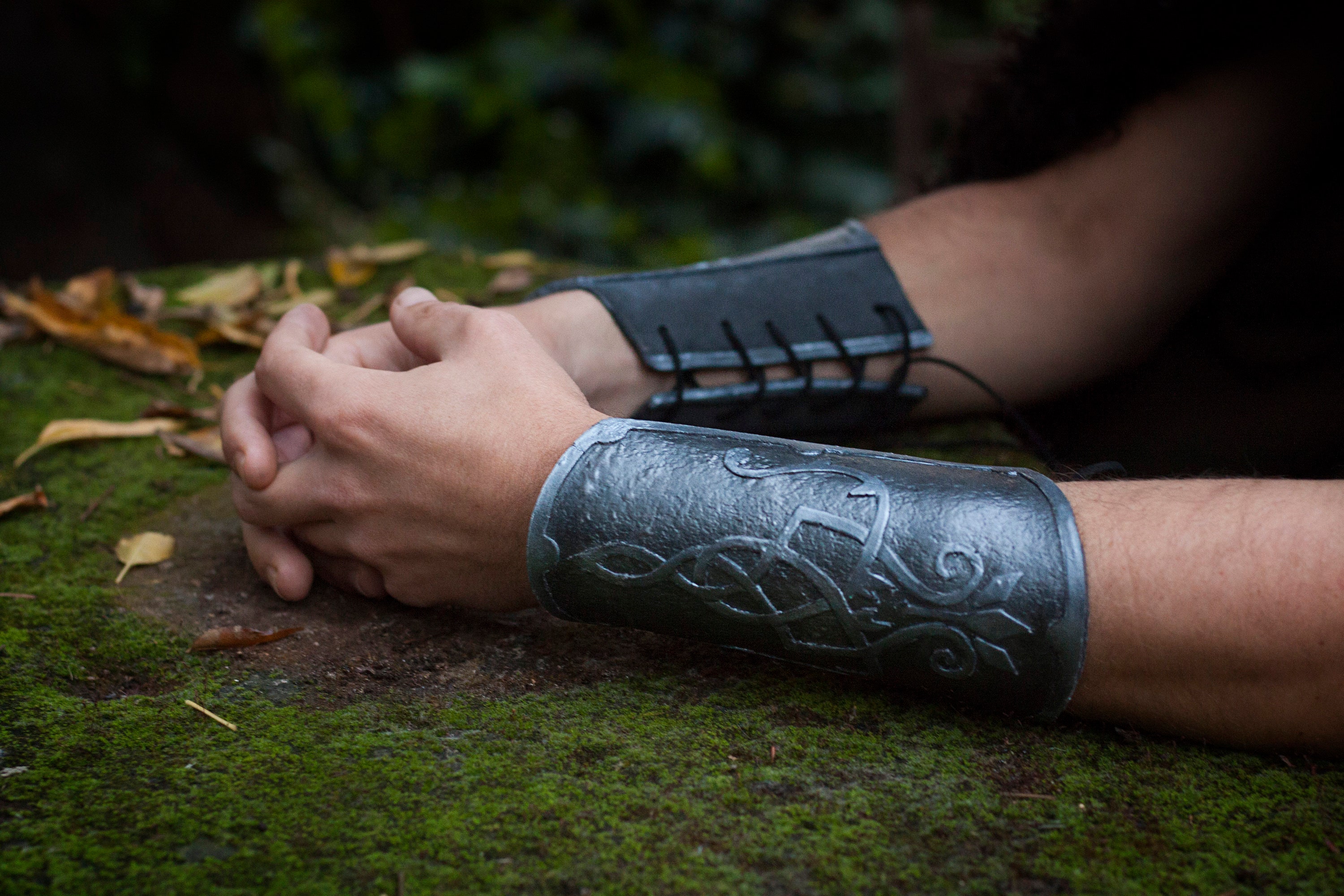 Armor bracers flexible armor warrior bracers elven armor | Etsy