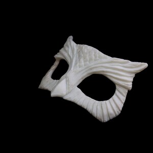 Owl Mask White Copy DIY Unpainted Animal Masquerade Silver Mascara Bird ...