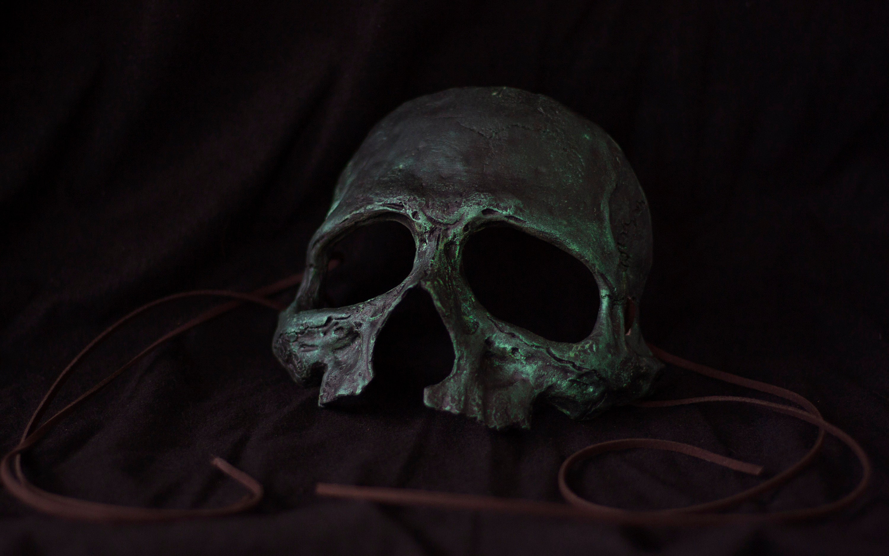 Skull Mask Halloween Costume Accessory Sesin Bone Mask Larp Dark ...