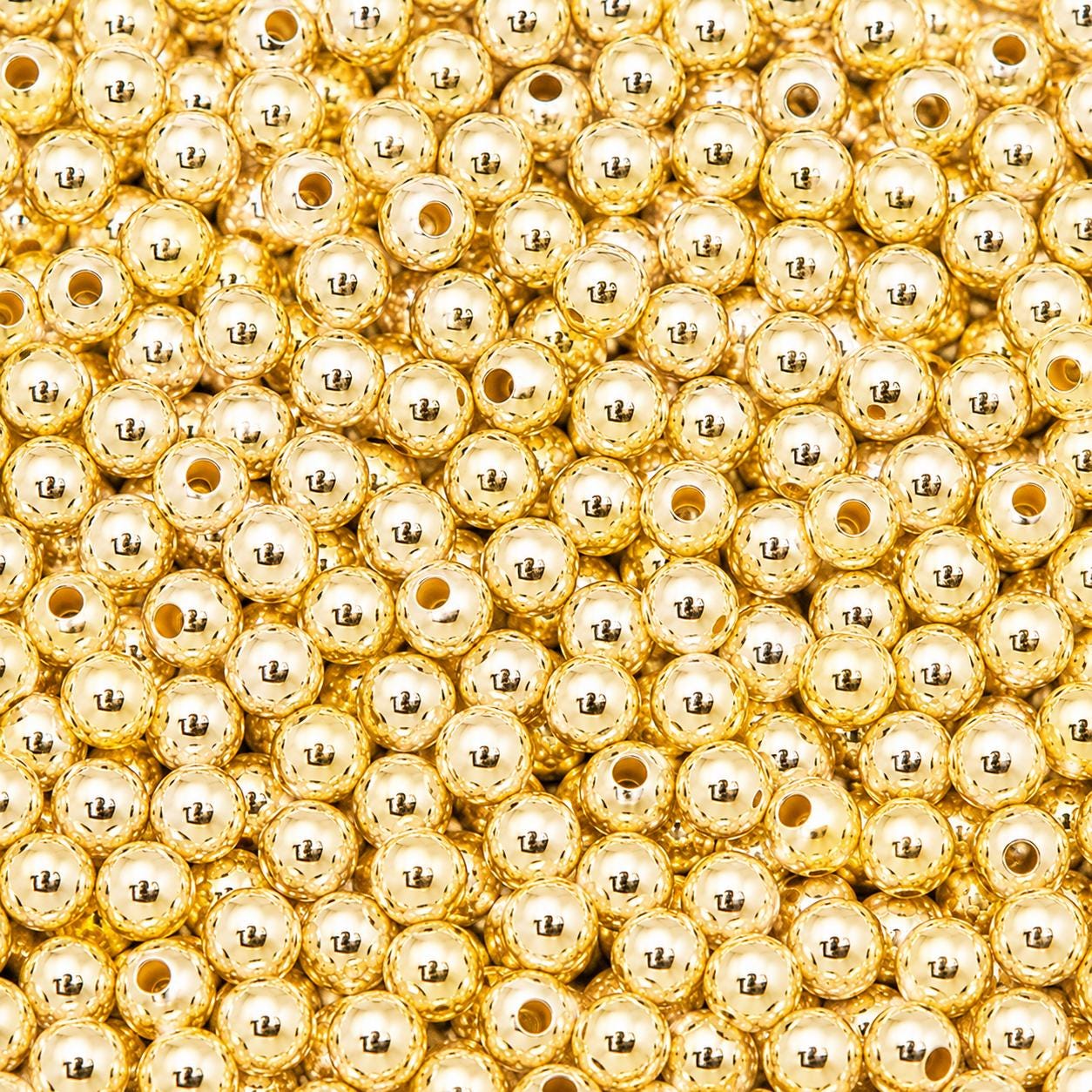 100 Pieces of 14K Gold Filled Non Tarnish Beads | High Quality Spacer ...