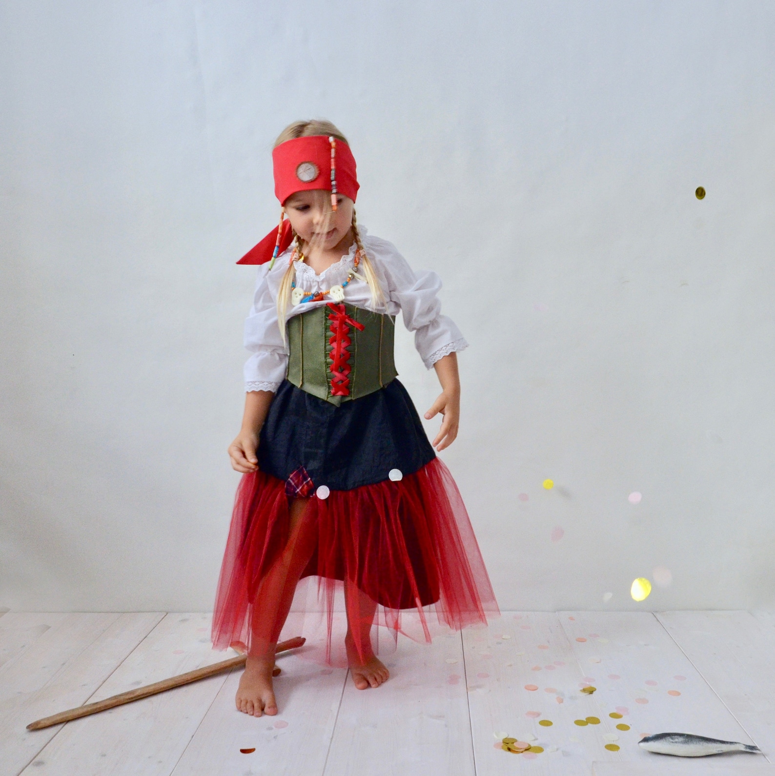 Pirate Girl Pirate Costume Children Costume Pirate Bride | Etsy