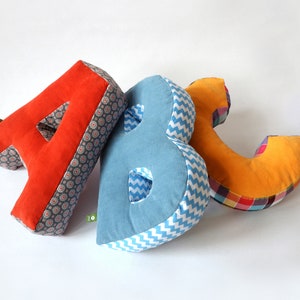A Cuddly Letter, ABC, Letter Pillow, Cuddly Pillow, Name Pillow ...
