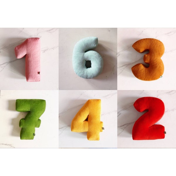 Number Pillow - Etsy