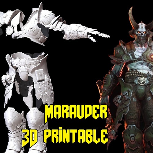 DOOM Eternal Marauder the Argent Axe | Etsy