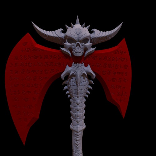DOOM Eternal Marauder the Argent Axe | Etsy