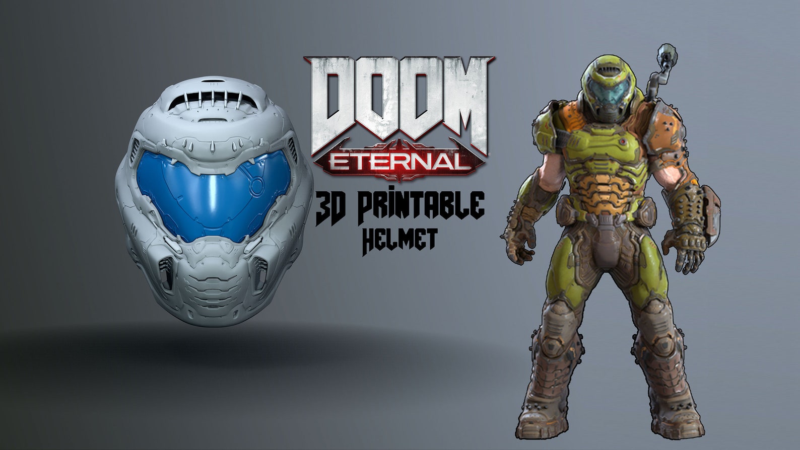 Doom Slayer Helmet Eternal 3d Print | Etsy
