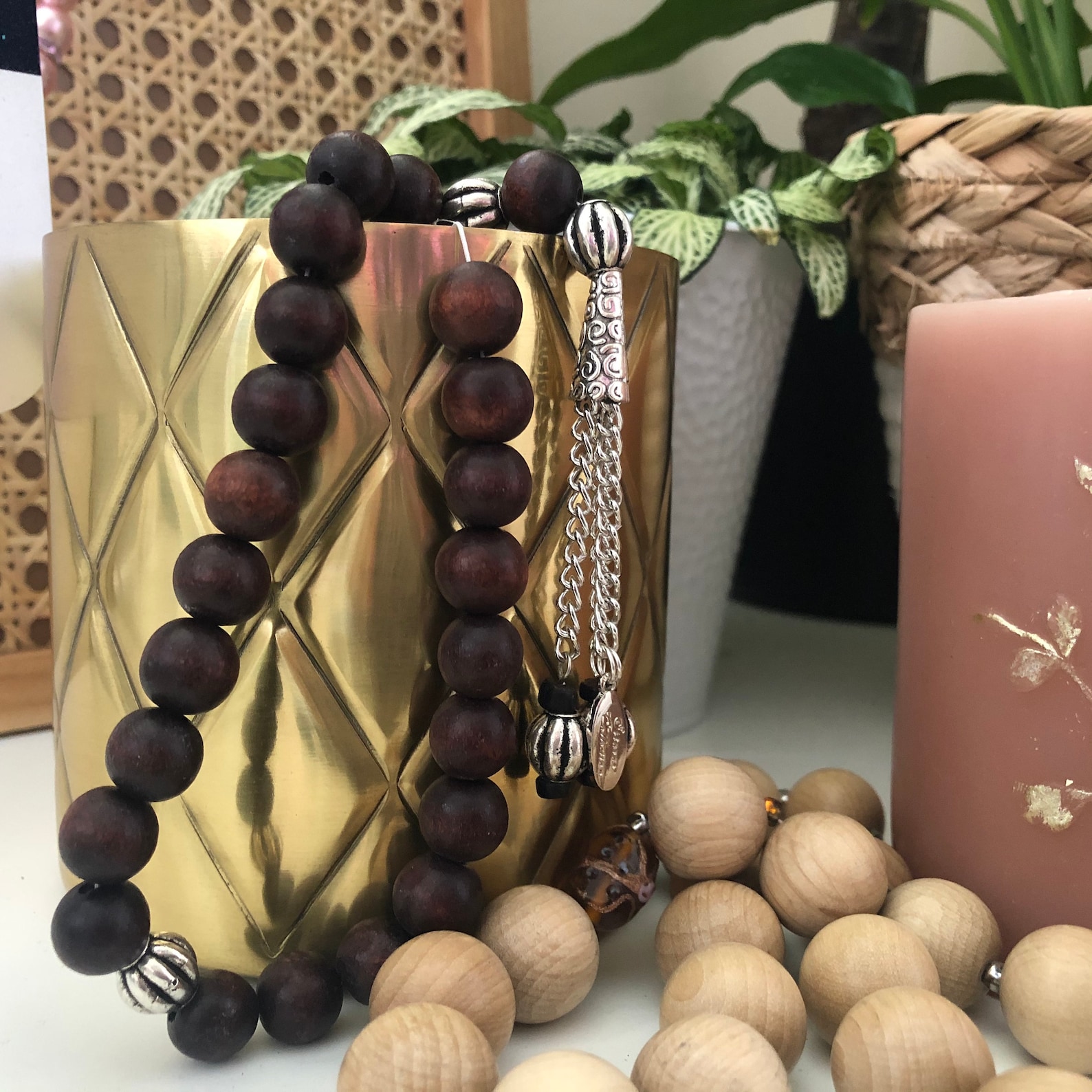 33 Wood Prayer Beads Worry Beads Masbaha Mesbaha Rosary - Etsy