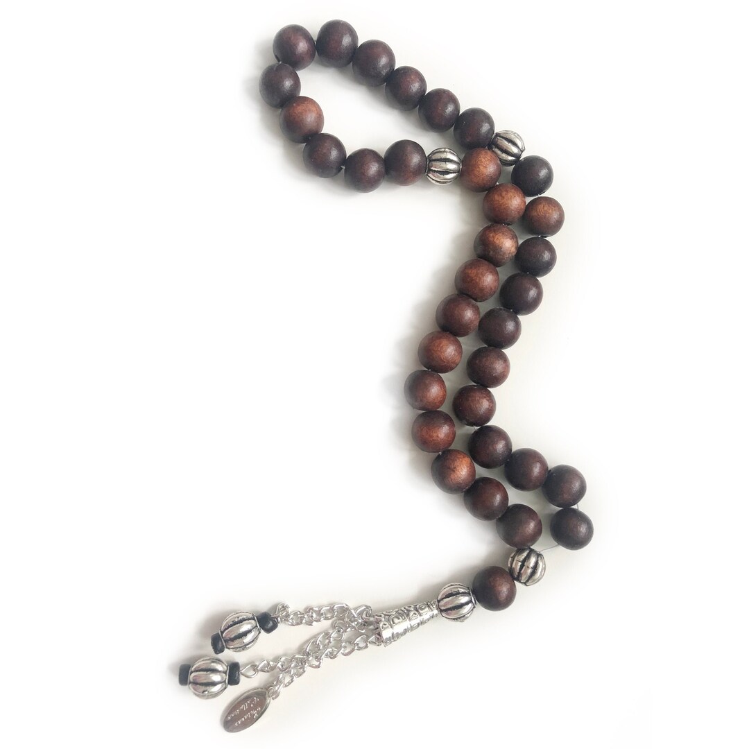 33 Wood Prayer Beads Worry Beads Masbaha Mesbaha Rosary - Etsy