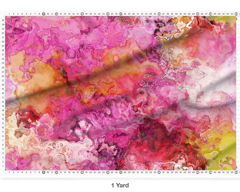 Abstract Art Fabric Printed by the Yard: Polyester Poplin or Pima ...