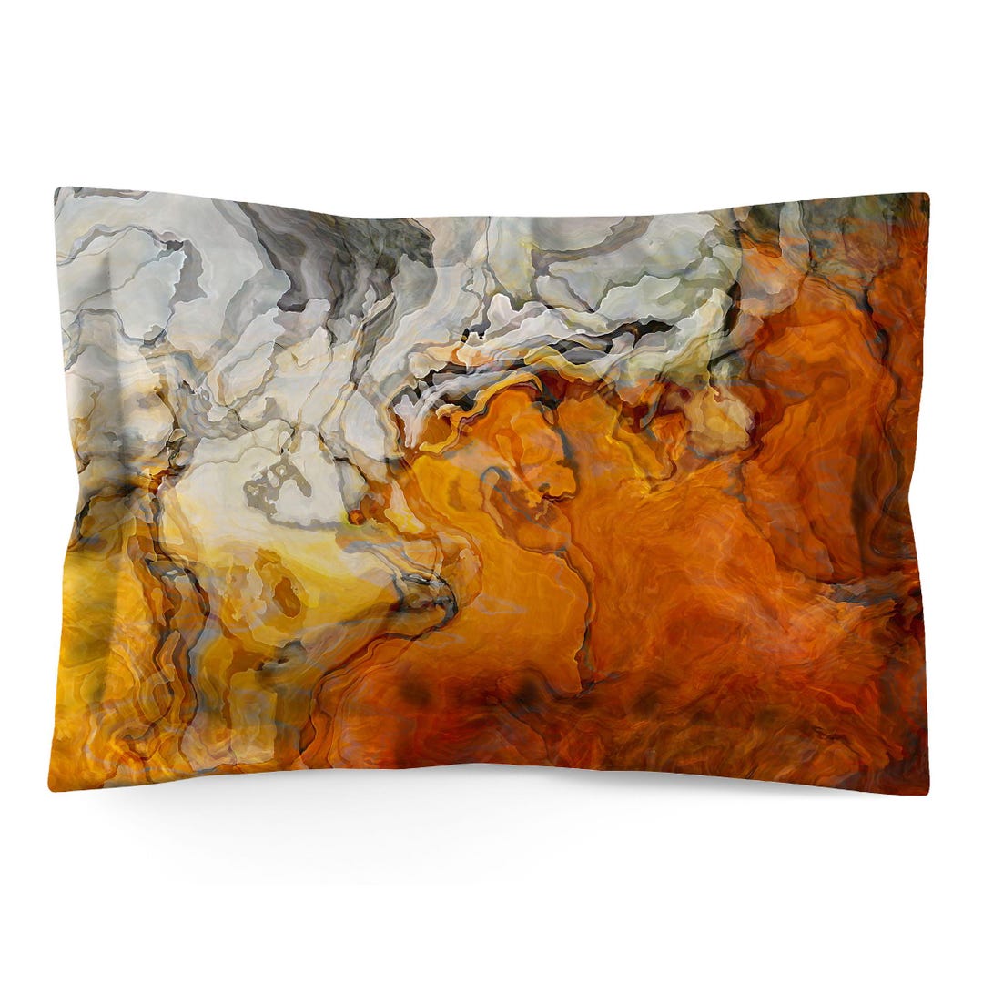 Abstract Art Pillow Sham, Standard or King Pillow Case, Bedroom Sham ...