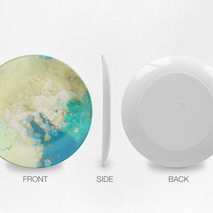Abstract Art Plate: Unbreakable Indoor/outdoor Dinnerware - Coastal - Etsy