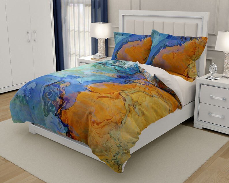Abstract Art Duvet Cover King Duvet Cover or Queen Duvet - Etsy