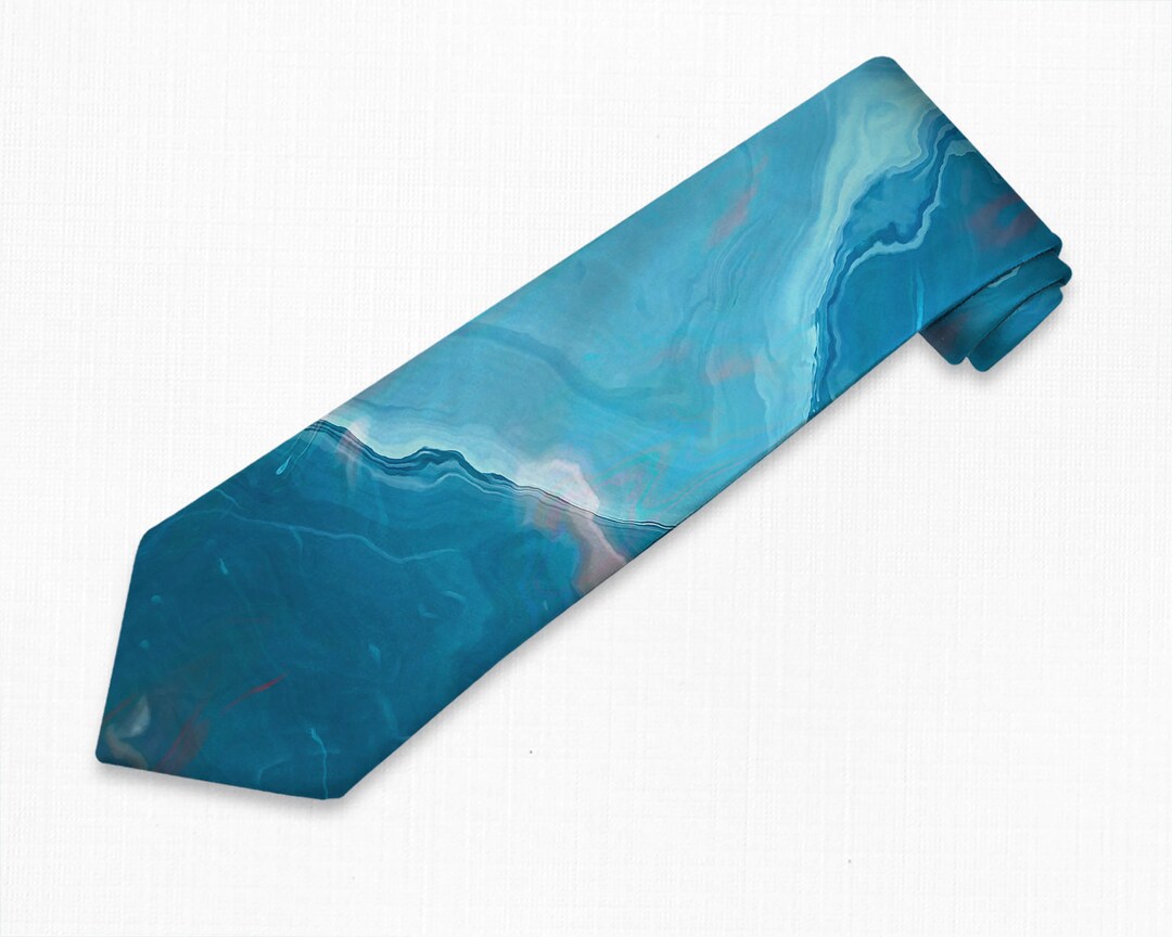 Men’s Tie With Abstract Art, Modern Men’s Necktie, Print Neck Tie for ...