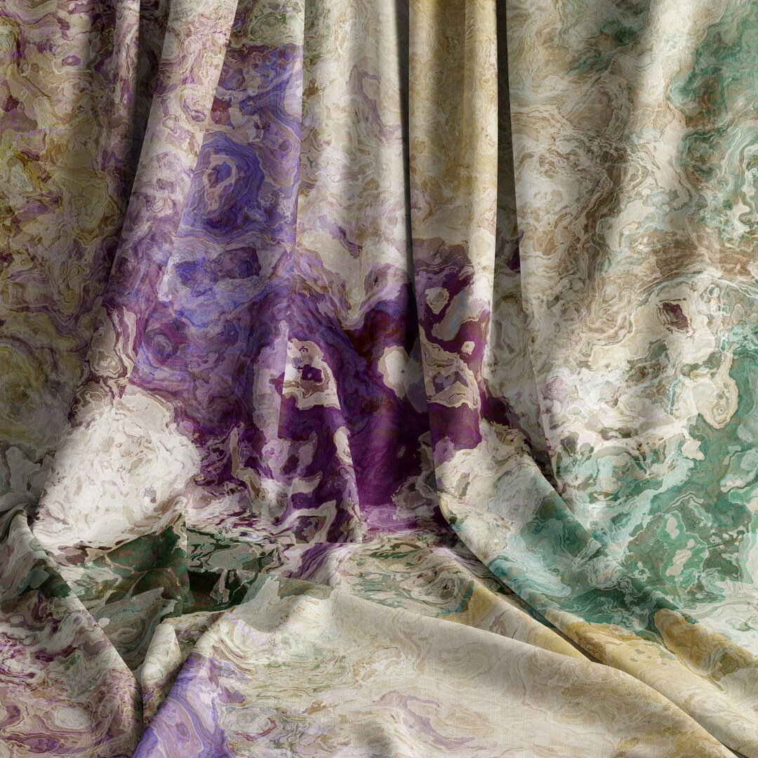 Abstract Art Fabric Printed by the Yard: Polyester Poplin or Pima ...