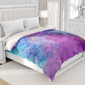 Abstract Art Duvet Cover: Silky Microfiber Bedding - Becoming - Etsy